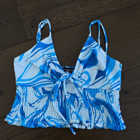 Tops | Liz Sara Colorful Cropped Tank | Poshmark